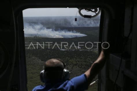 PEMADAMAN KEBAKARAN LAHAN DARI UDARA ANTARA Foto
