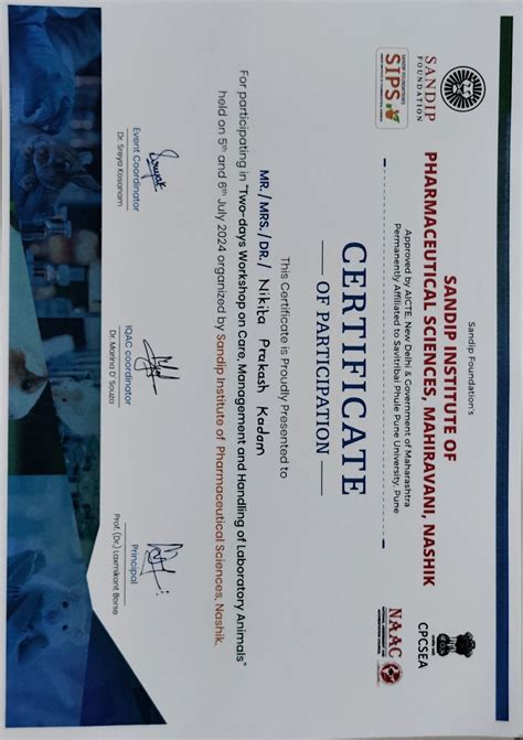 nikita kadam on linkedin i have completed a two day national workshop