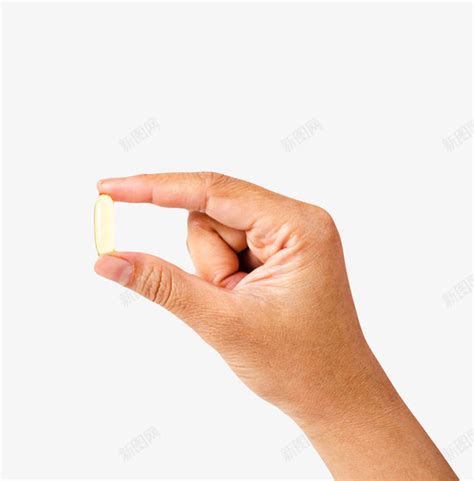 淡黄色治愈手捏着的西药片实物png图片免费下载 素材txdhjxc 88ICON