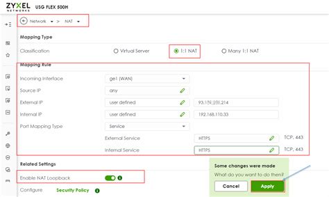 Zyxel Firewall [nat] How To Configure Nat 1 To 1 Network Address Translation On The Zyxel