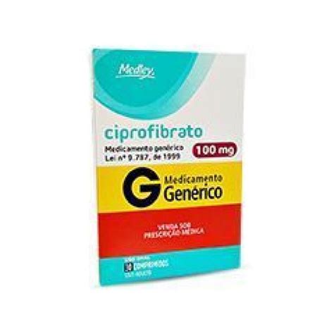 Ciprofibrato 100Mg C 30Cpr Medley 1 Cx JS Distribuidora
