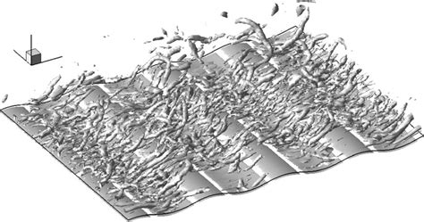 Snapshot Of Near Surface Coherent Vortical Structures In Instantaneous