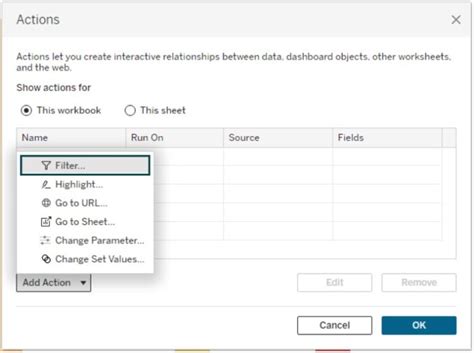 Tableau Action Filter Definition Examples How To Use