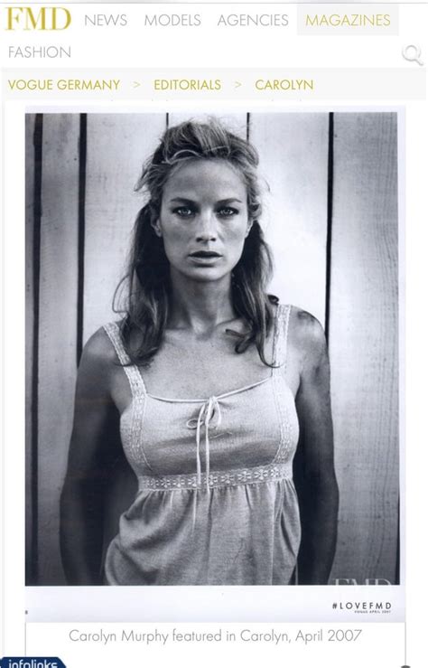 I Remain Convinced That Six Is Carolyn Murphy Rcelebritynumbersix