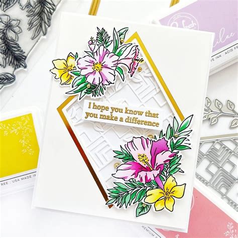 Pinkfresh Studio Nested Diamonds Hot Foil Plates Michaels Christmas