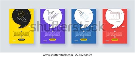 Set Approved Group Checkbox Usb Flash Stock Vector Royalty Free 2264263479 Shutterstock