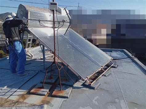 柳井市T様邸太陽熱温水器撤去工事 住まいのことならカワノ工業へお任せくださいリフォームブログ