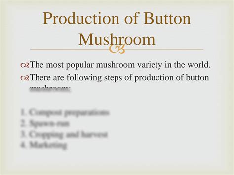 SOLUTION 21 L Button Mushroom Production Studypool