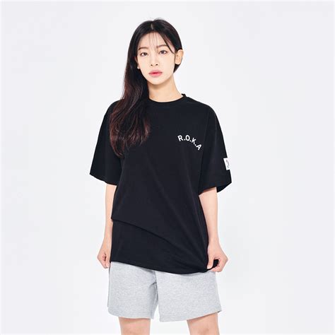 [당일발송 3컬러] 국산 오버핏 Roka 로카 반팔티 남여공용 커플 반팔 무지티 로카티 체육대회 반티 단체티 에이블리