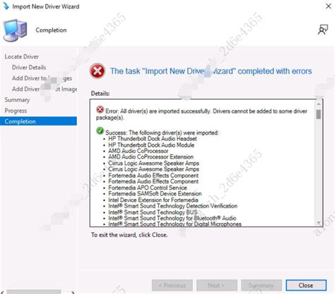 Import New Pc Model Drive To Sccm Drive Package Errors Rsccm