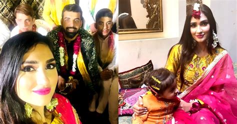 Hassan Ali Wife Shares Glimpses From Shadab Khan Mehndi Reviewitpk