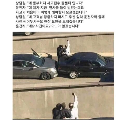 교통사고 났을 때 사진찍기 유머움짤이슈 에펨코리아