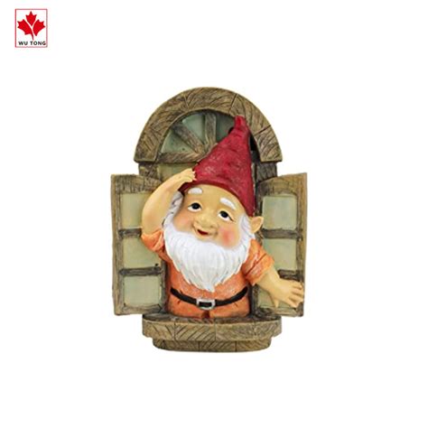 Funny Ornament Craft Resin Gnome Naughty Figurine Garden Decor Gnome