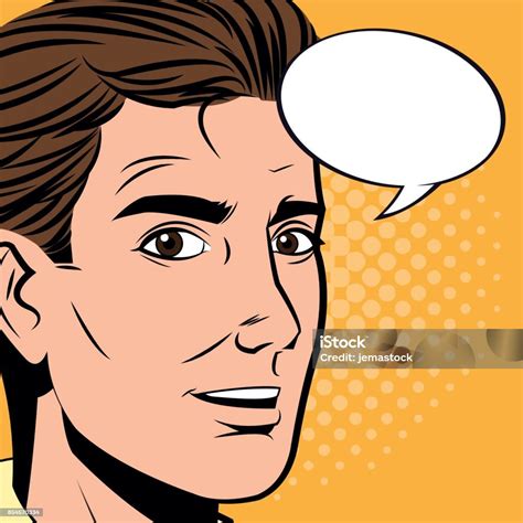 Design Pop Art De La Caricature De Lhomme Vecteurs Libres De Droits Et