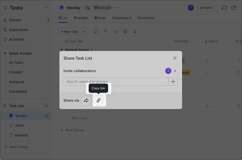 Create Share And Manage Task Lists