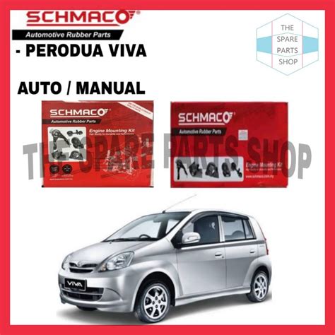 PERODUA VIVA AUTO MANUAL SCHMACO ENGINE MOUNTING KIT SET PCS IN SET YEAR WARRANTY