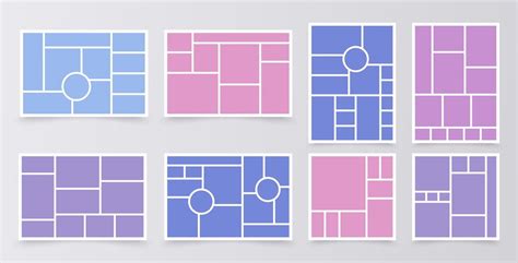 Premium Vector Moodboard Template Photo Collage Grid Vector