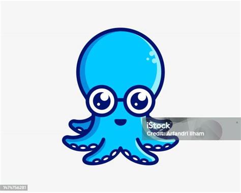 마스코트 귀여운 문어 촉수 두족류 오징어 만화 캐릭터 유치 한 일러스트 레이 션 벡터 갑오징어류에 대한 스톡 벡터 아트 및 기타 이미지 갑오징어류 귀여운 놀이