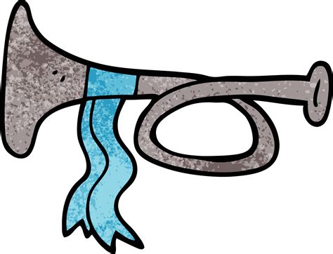 Cartoon Doodle Metal Trumpet 12146256 Vector Art At Vecteezy