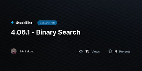 4 06 1 binary search by arislooi stackblitz