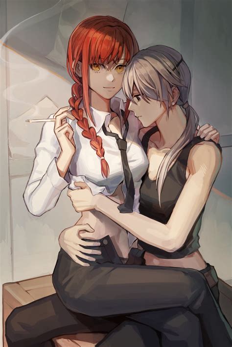 Rule 34 2girls Artist Request Chainsaw Man Cigarette Eyepatch Female