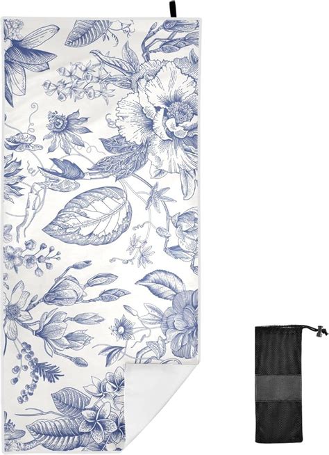 Dreamtimes5000 Microfiber Quick Drying Beach Towel With A Carrying Bag