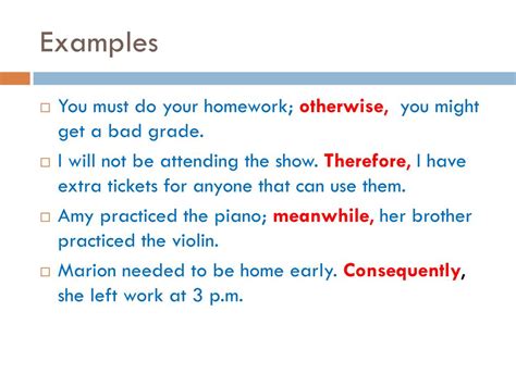PPT Conjunctions And Conjunctive Adverbs PowerPoint Presentation Free Download ID