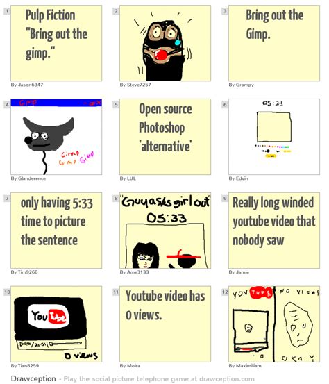 Pulp Fiction Bring Out The Gimp Drawception