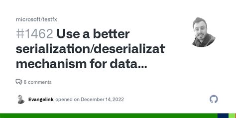 Use A Better Serialization Deserialization Mechanism For Data Discovery