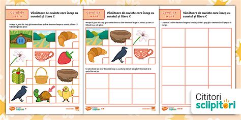 V N Toare De Cuvinte Care Ncep Cu Sunetul I Litera C