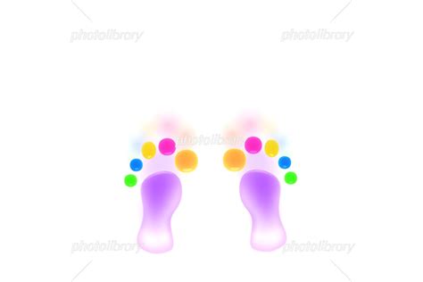 可愛い小さな足形のイラストcg イラスト素材 6205842 フォトライブラリー Photolibrary