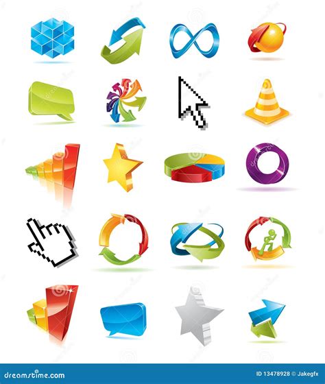 Colorful Set Of Design Elements Stock Illustration Illustration Of