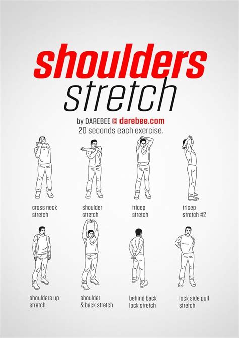 Shoulders Stretch In 2020 Shoulder Workout Exercise Rotator Cuff
