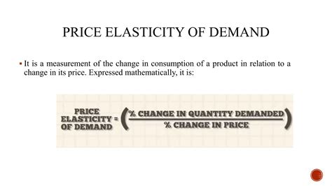 Elasticity Of Demand PPT