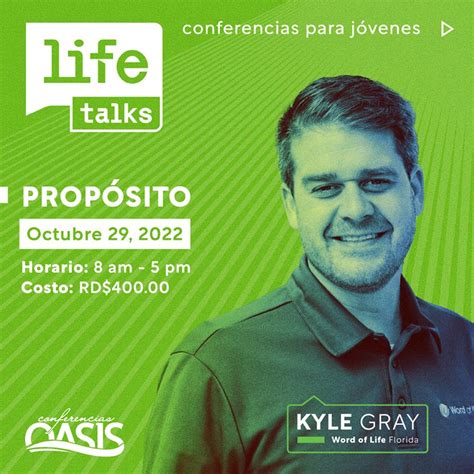 Conferencia Presencial Life Talks Oasis Rd