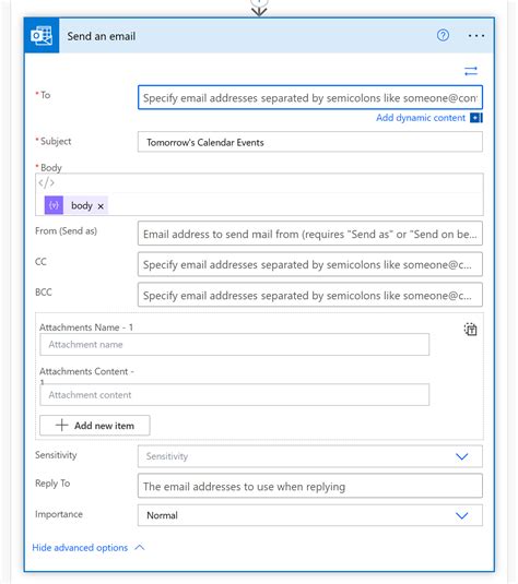 Solved Send Email To Me List Of All My Outlook Calendar E Power