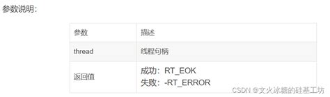 嵌入式系统 78 ：rt Thread：线程管理的基本原理与应用rt Thread Csdn博客