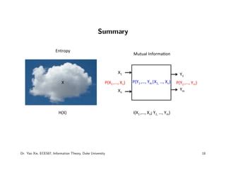 Lecture Entropy And Mutual Information Ppt