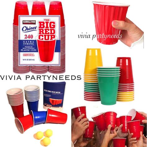 Plastic Big Red Cup Extra Strong Beer Pong Cup Lazada Ph