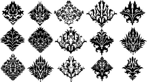 Damask Vector At Getdrawings Free Download