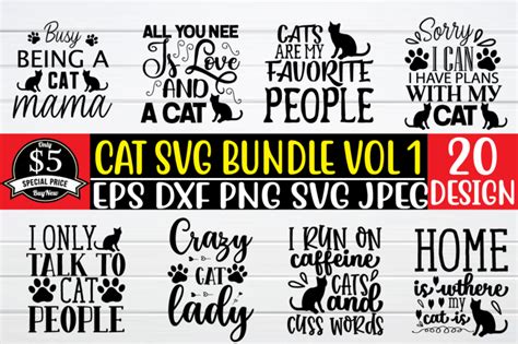 Cat Svg Bundle T Shirt Template Buy T Shirt Designs