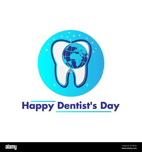 6 March Dentists Day Dentistry Background With A White Tooth On The