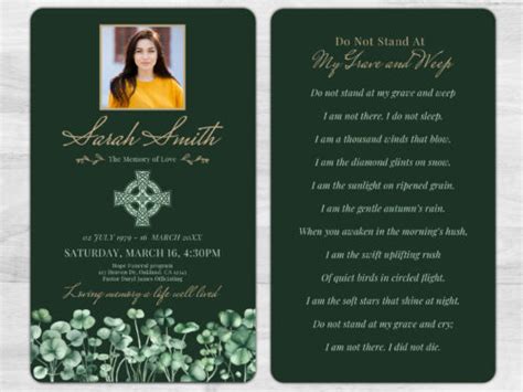 Memorial Card 2181 Disciplepress Memorial And Funeral Printing