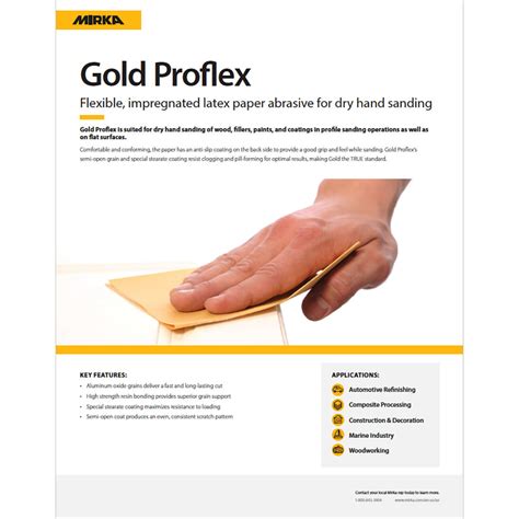 Gold Proflex Product Sheet Mirka