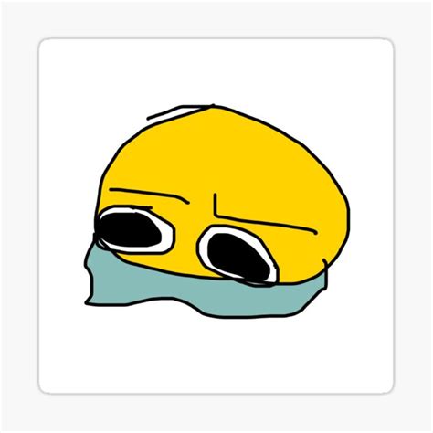 Sad Guy Sticker For Sale By Badpfpdrawer Redbubble