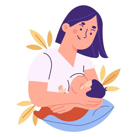 Free Psd Mother With Son Illustration