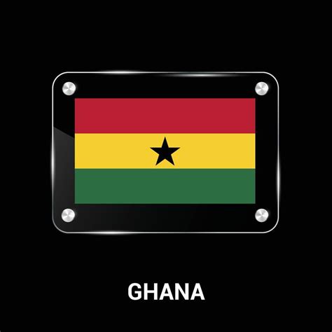 Ghana Flag Design Vector Vector Art At Vecteezy