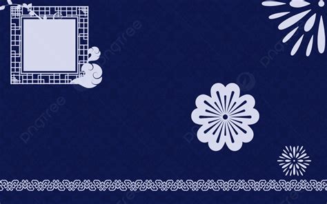 Chinese Style Classical Blue And White Porcelain Pattern Background White Texture Pattern