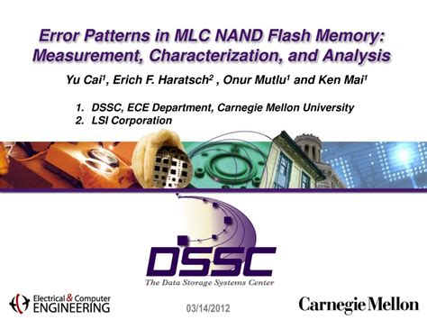 Ppt Error Patterns In Mlc Nand Flash Memory Systems Powerpoint