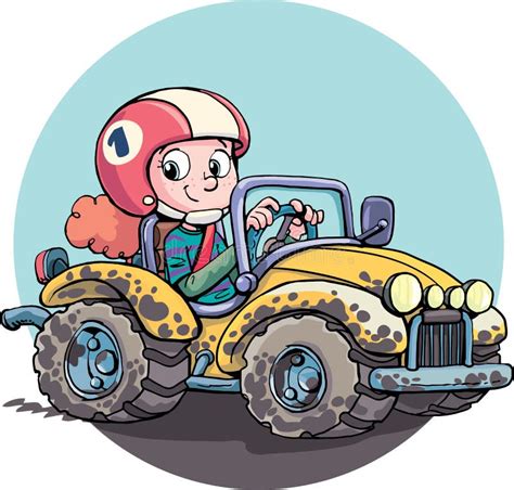 Girl In An Suv Ready To Drive Stock Illustration Illustration Of